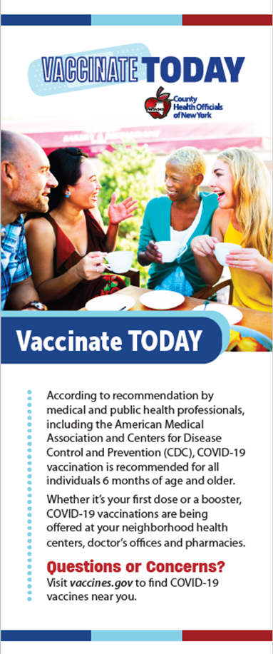 COVID-19 Vaccination Resources for Community Entities - NYSACHO